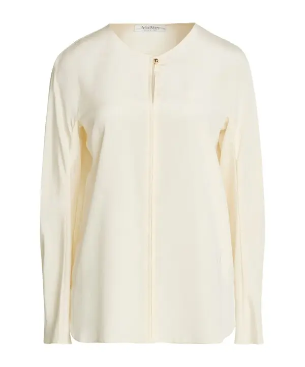 Max Mara Solid-color Satin Stretch Top