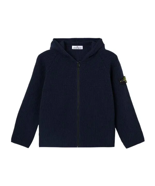 Stone Island Compass-patch Waffle-knit Hoodie