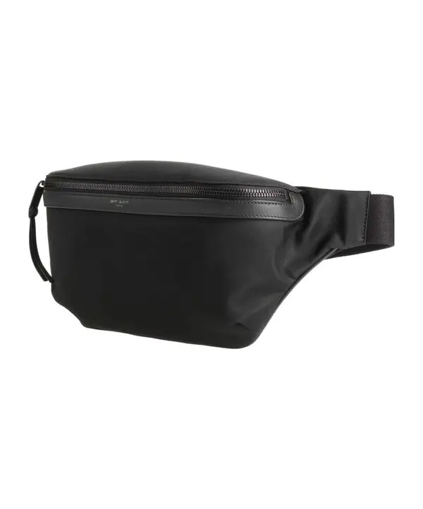 Saint Laurent Large Solid-color Shell Bag - Black