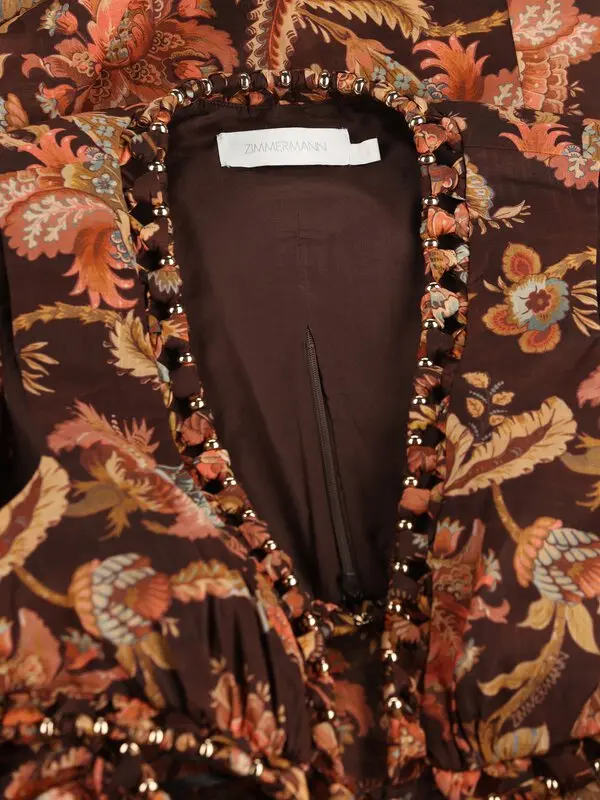 Zimmermann Aster Cut-out Printed Dress