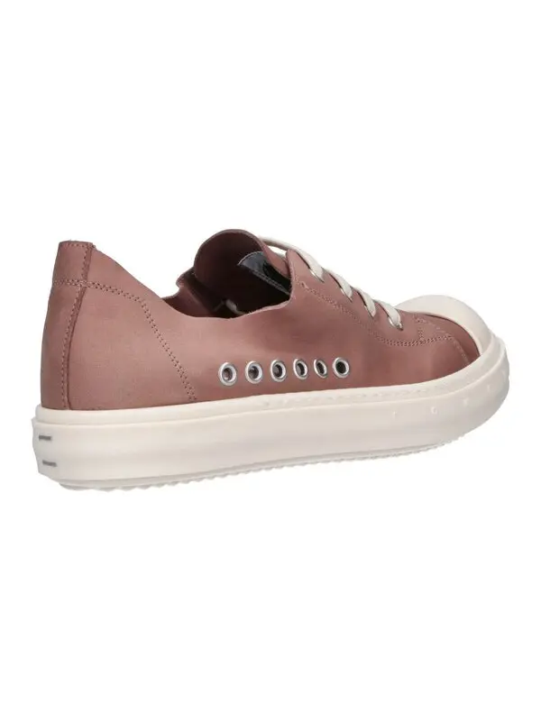 Rick Owens Eyelet-detail Leather Sneakers