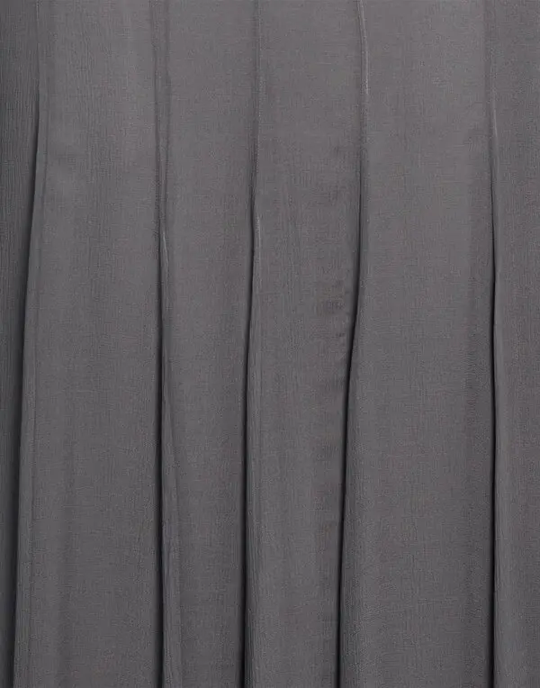 Chloé Solid-color Chiffon Midi Skirt - Gray