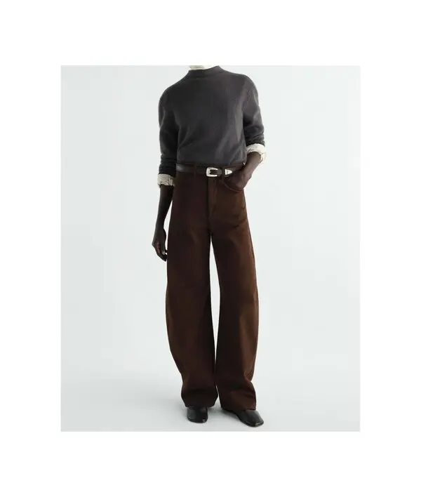 LEMAIRE Reversible Buttoned Sweater In Cashmere - Stone