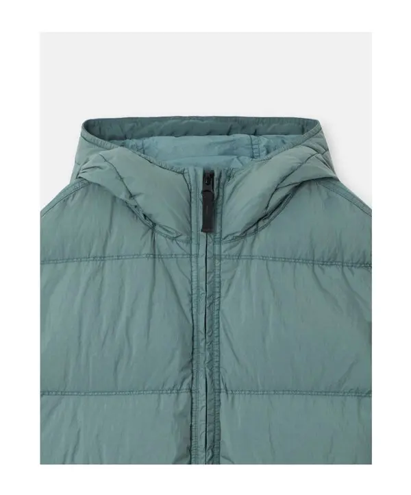Stone Island Hooded Down Jacket With Anti-drop