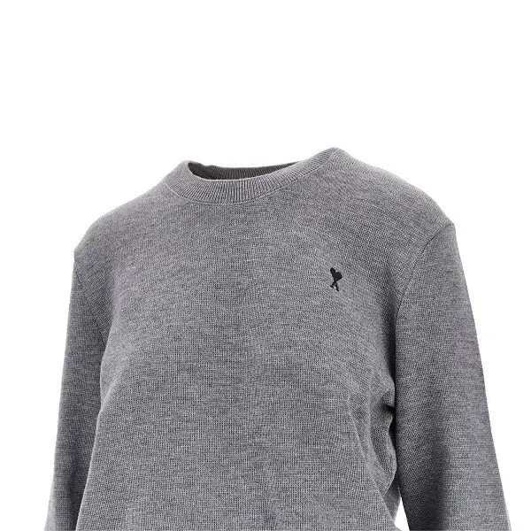 AMI Paris Long-sleeve Knit Top