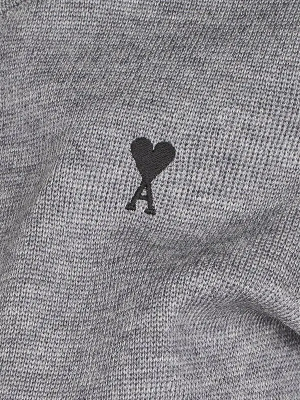AMI Paris Logo Crew Neck Knitted Jumper