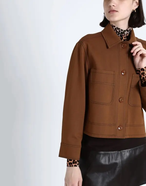 MAXCO. Solid-colored Knit Shirt