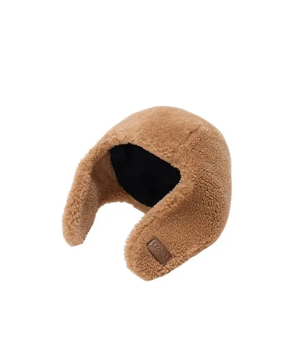 Loewe Aviator Hat In Shearling