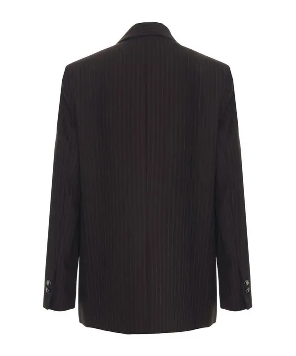 Elisabetta Franchi Striped Single-breasted Jacket