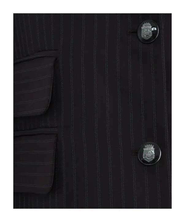 Elisabetta Franchi Striped Single-breasted Jacket