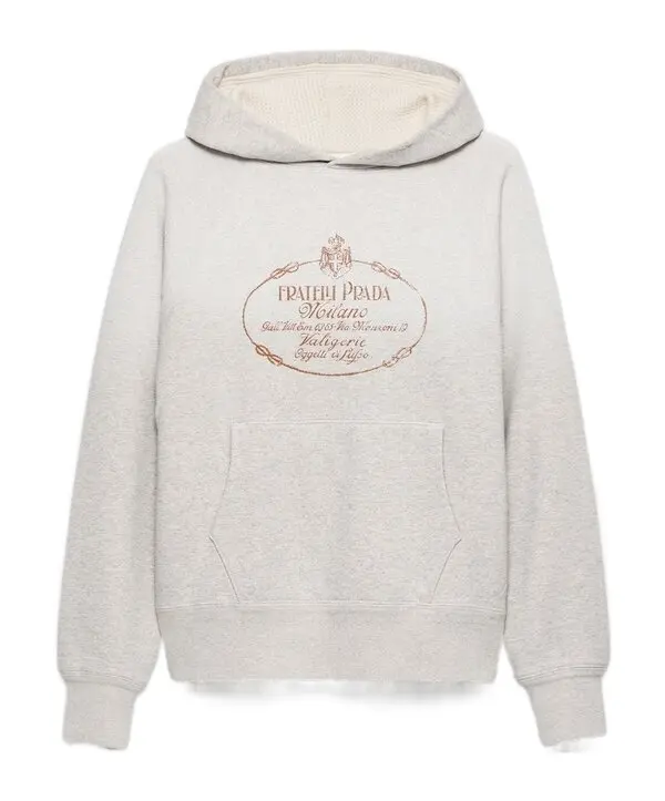 Prada Cotton Fleece Hoodie - Dali Lime