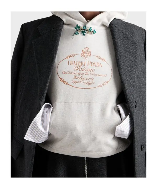 Prada Cotton Fleece Hoodie