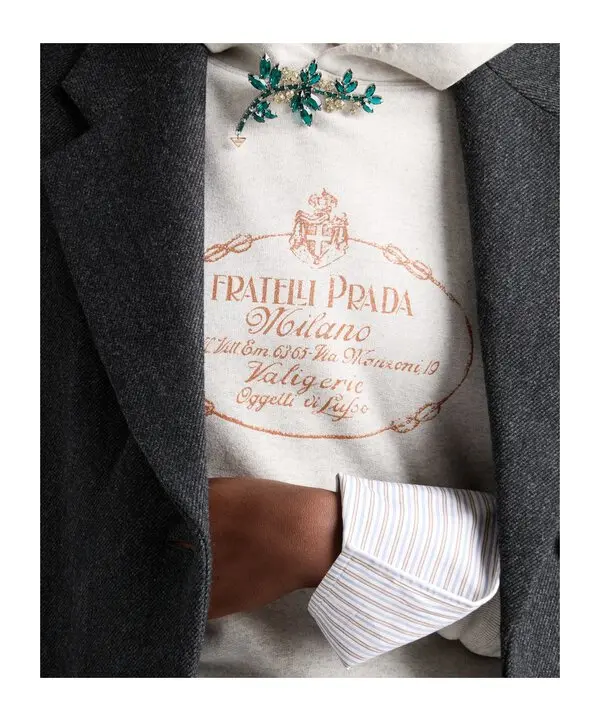 Prada Cotton Fleece Hoodie