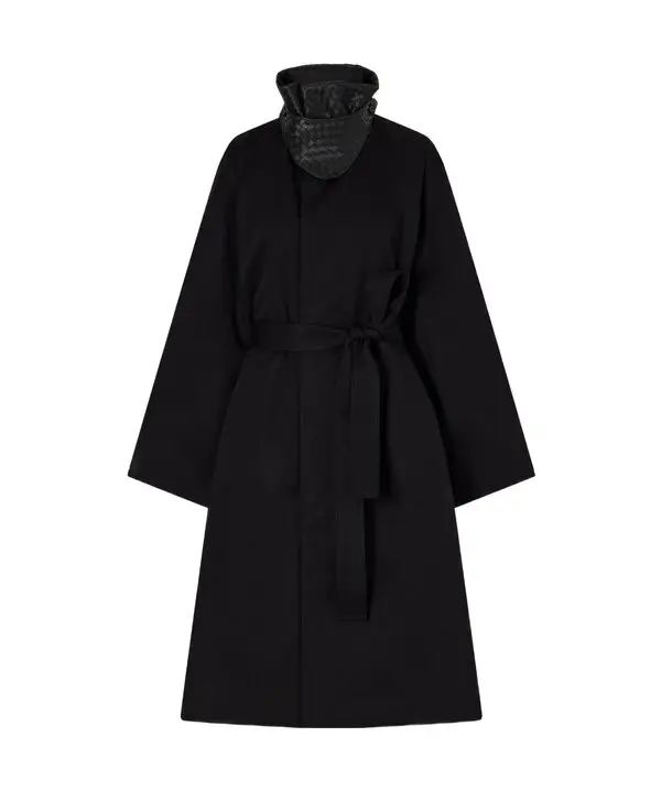 Bottega Veneta Long-sleeved Coat - Black