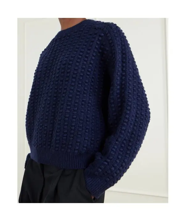 Loulou De Saison Rolf Bubble-stitch Cashmere Jumper