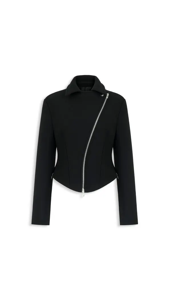 Alaïa Double Face Wool Biker Jacket