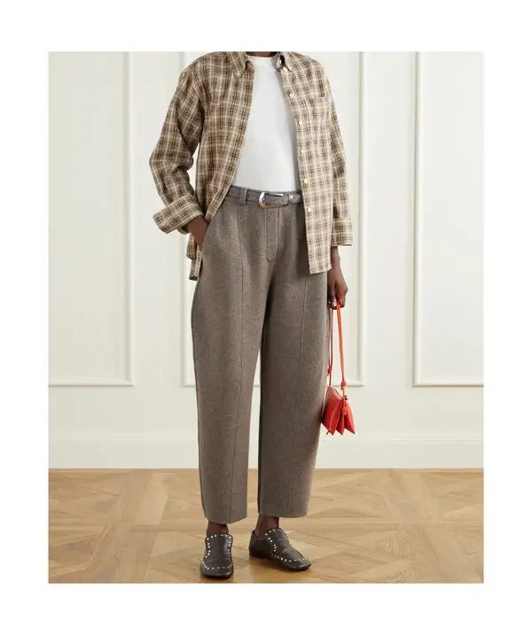 LISA YANG Tapered Leg Casual Pants - Beige