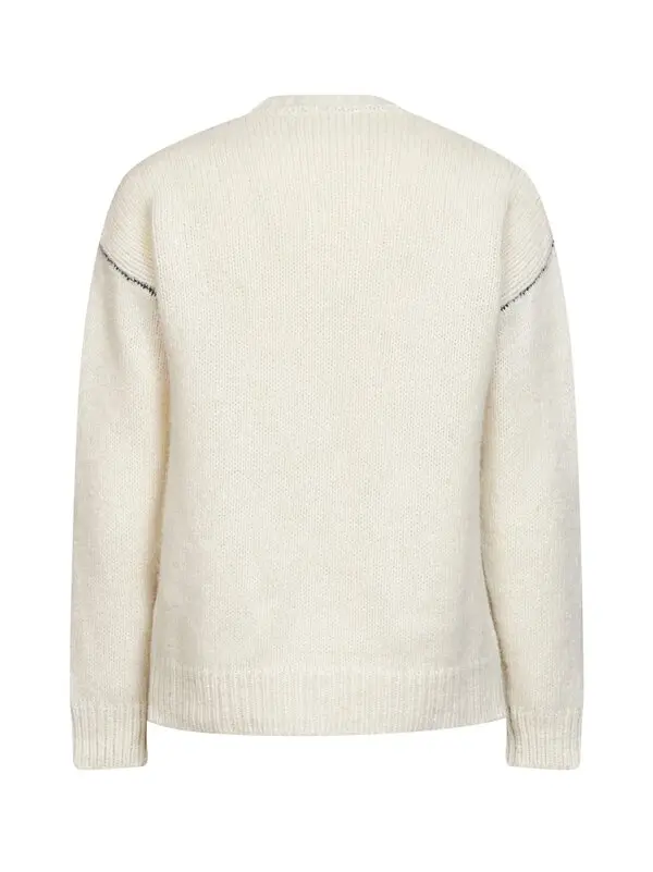 ROBERTO COLLINA Contrast-stitch Crew-neck Sweater - No