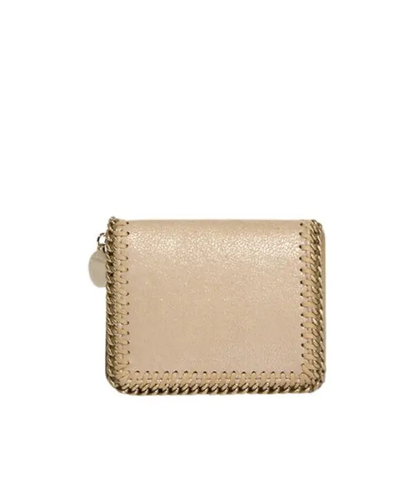 Stella McCartney Falabella Bi-fold Wallet - Gold