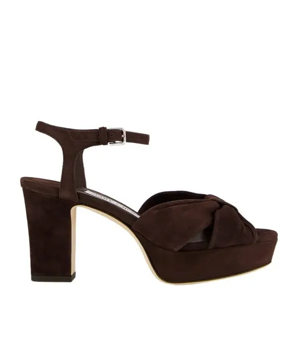 JIMMY CHOO Round-toe High-heeled Sandals