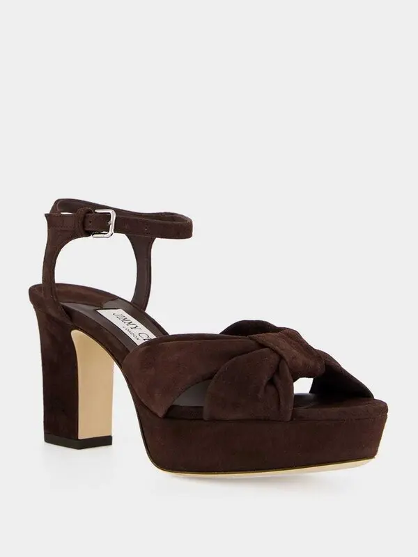 JIMMY CHOO Round-toe High-heeled Sandals