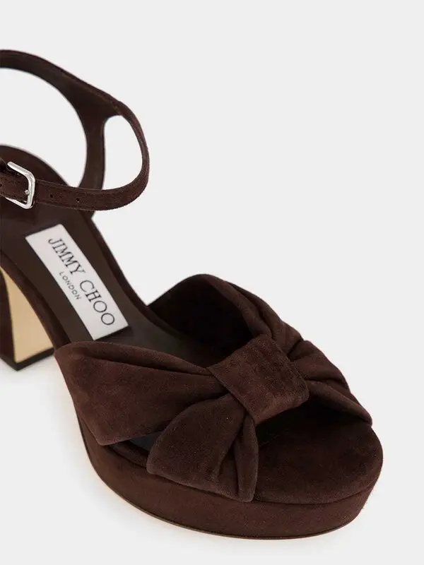 JIMMY CHOO Round-toe High-heeled Sandals