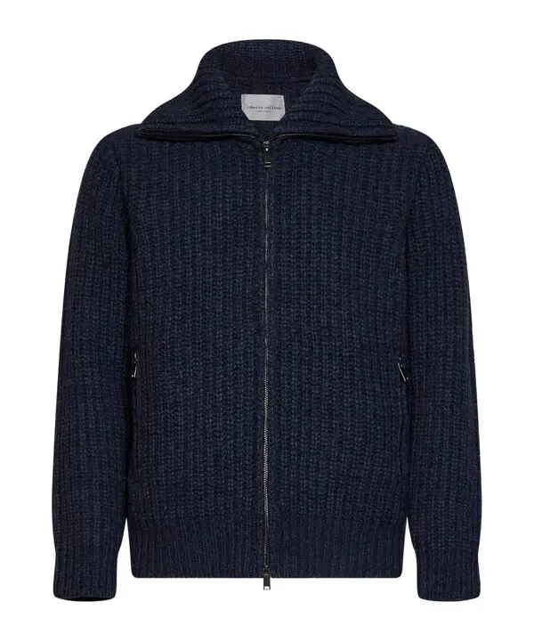 ROBERTO COLLINA Chunky-knit Zip-up Cardigan - No