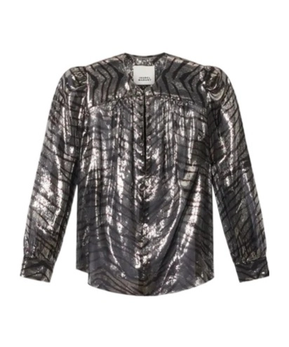 Isabel Marant Étoile Zebra-print Long-sleeve Top