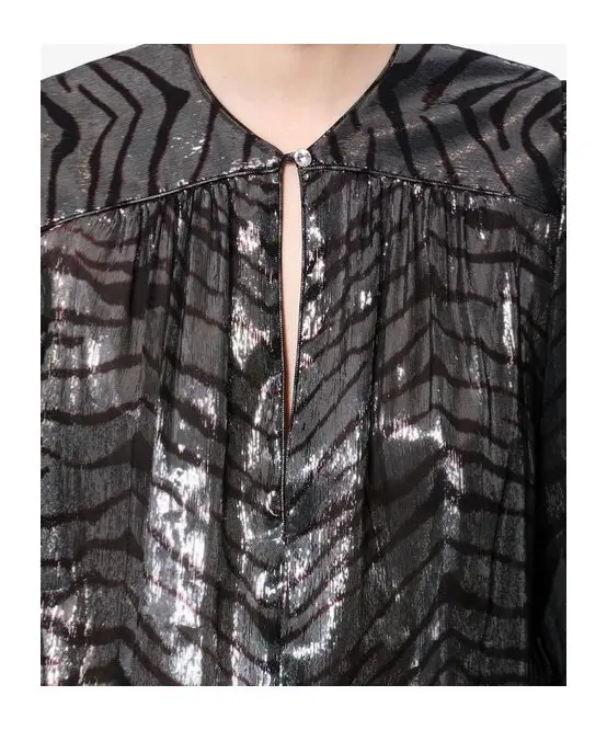 Isabel Marant Étoile Zebra-print Long-sleeve Top