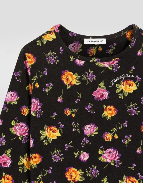 Dolce & Gabbana Flared Floral Blouse