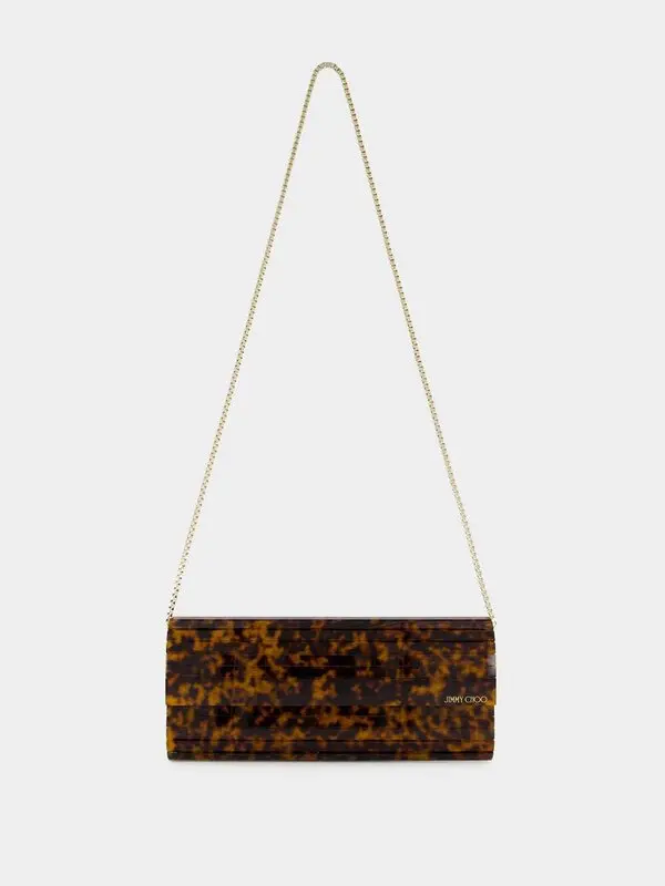 JIMMY CHOO Tortoiseshell-effect Clutch