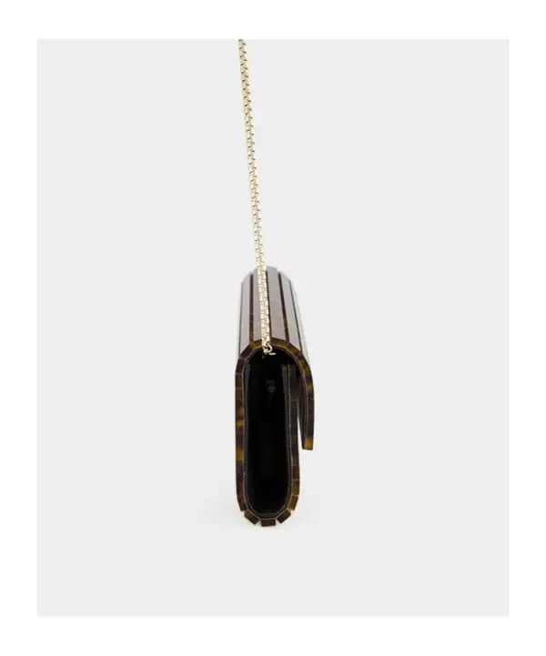 JIMMY CHOO Tortoiseshell-effect Clutch