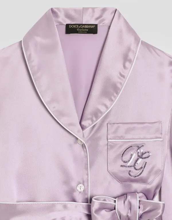 Dolce & Gabbana Satin Pajama Top