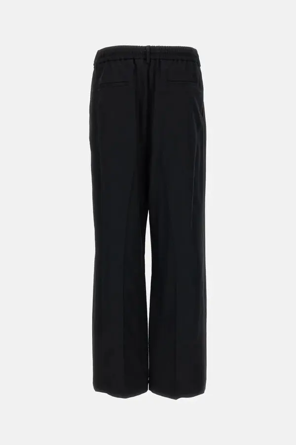Barena Venezia Drawstring Pleated Wide-leg Trousers