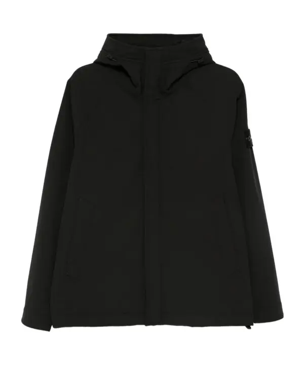 Stone Island Logo Patch High Neck Jacket