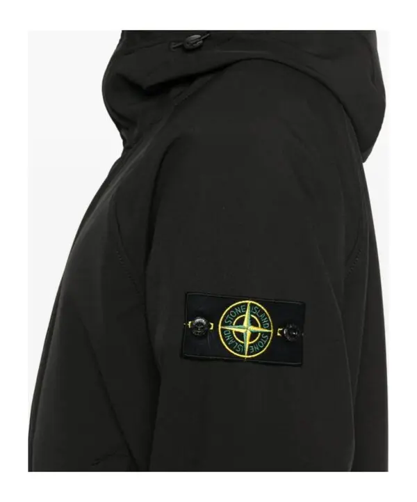 Stone Island Logo Patch High Neck Jacket