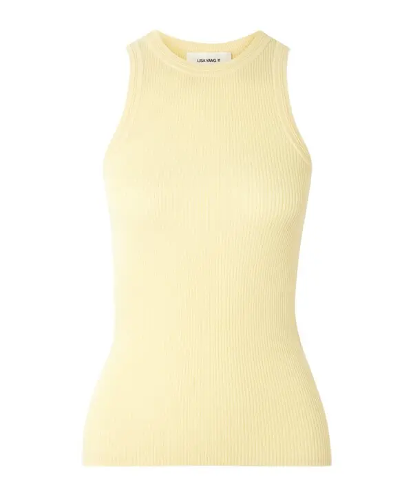 LISA YANG Ribbed Crew Neck Vest