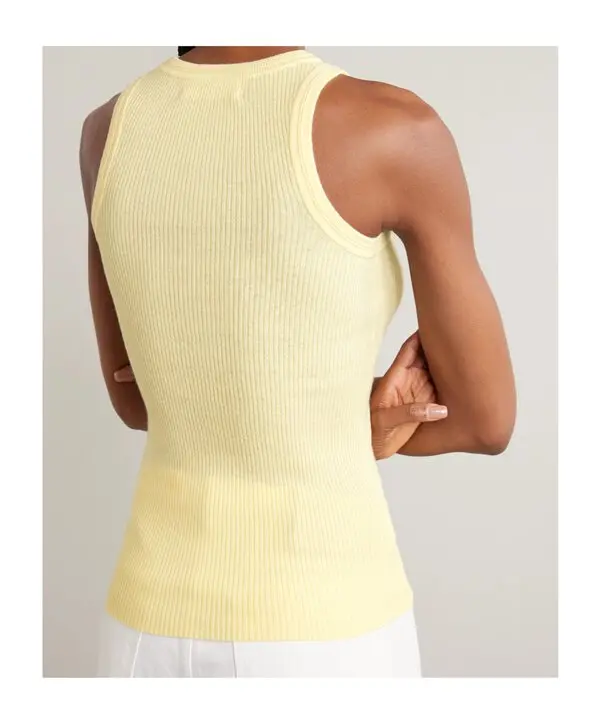 LISA YANG Ribbed Crew Neck Vest