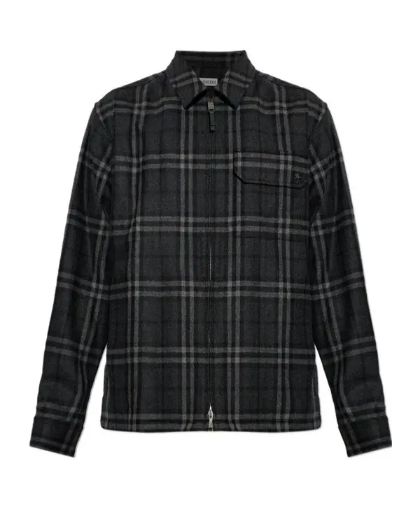 Burberry Check Wool Cashmere Overshirt