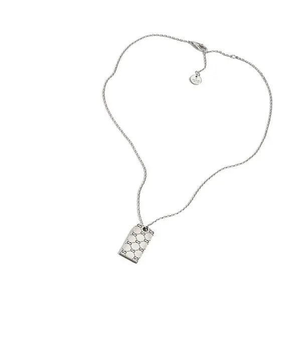 Gucci Signature Pendant Tag Necklace - No