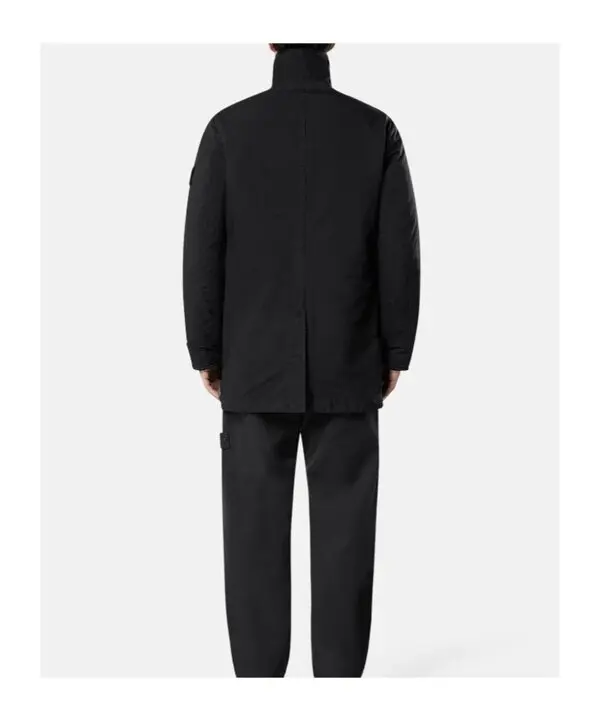 Stone Island Padded Peacoat With Anti-drop