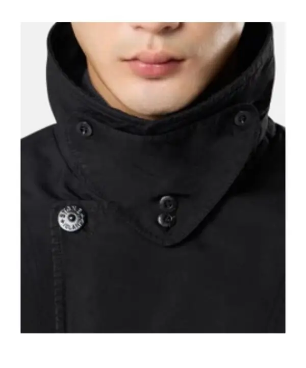 Stone Island Padded Peacoat With Anti-drop
