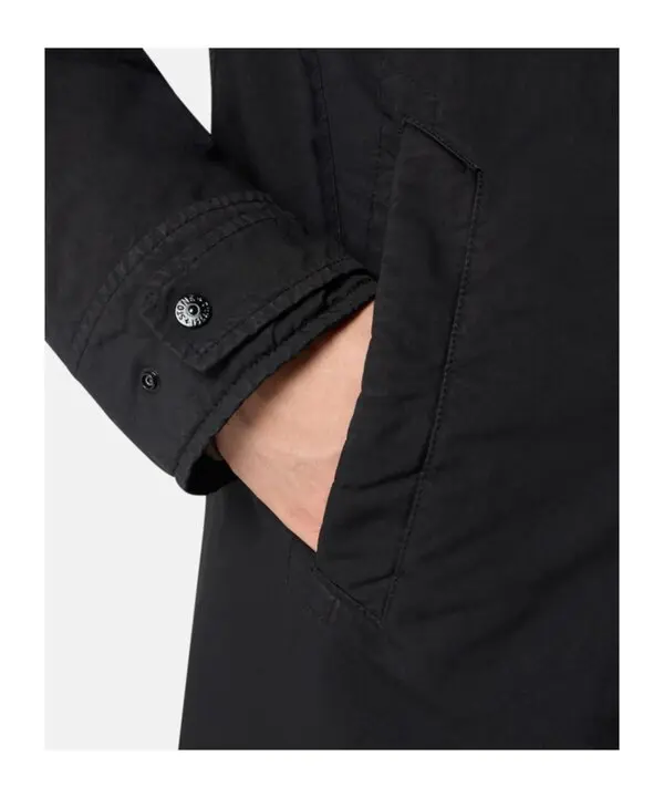 Stone Island Padded Peacoat With Anti-drop