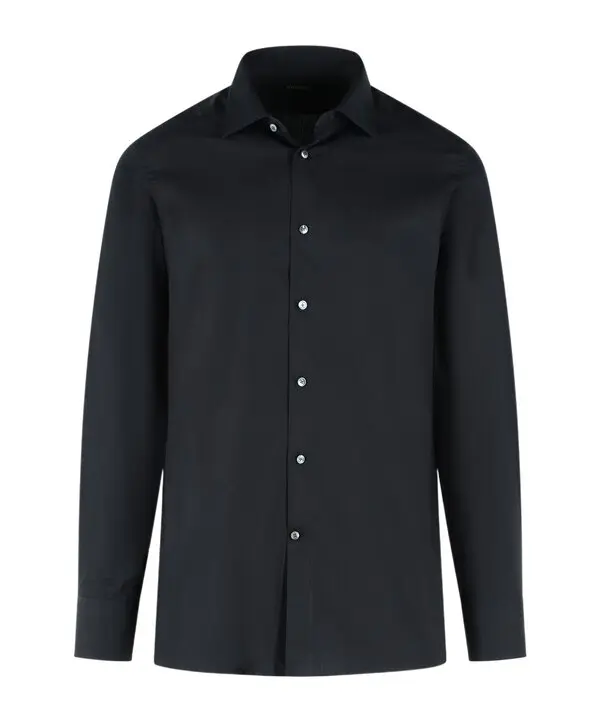 Zegna Long-sleeved Shirt - Black