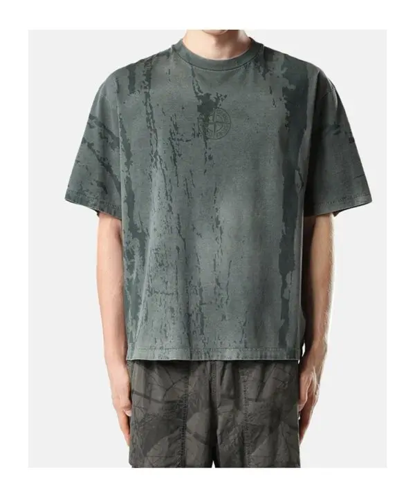 Stone Island Regular-fit T-shirt With 'bark Tee' Print