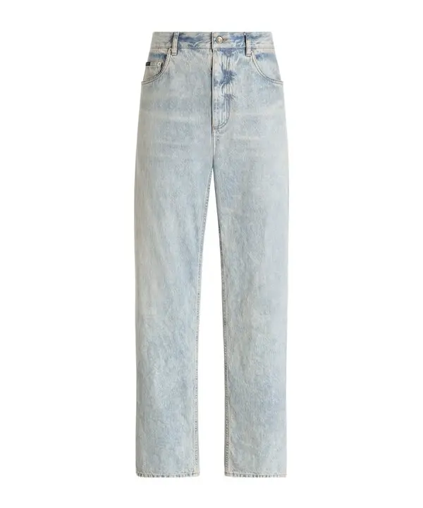 Dolce & Gabbana Dolce Gabbana Logo Plaque Straight Leg Jeans