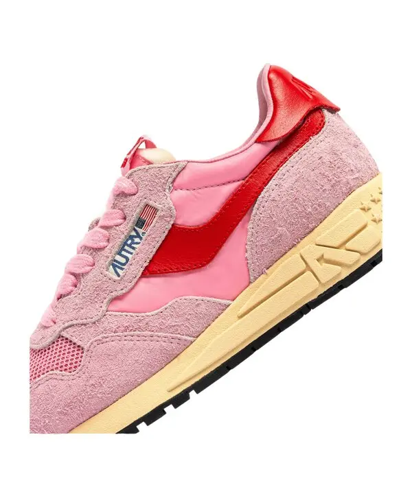 AUTRY Logo-patch Panelled Sneakers - Pink