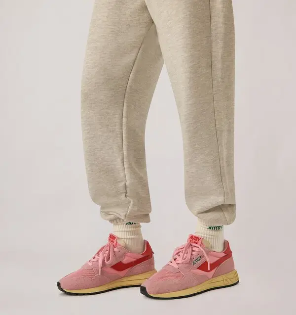 AUTRY Logo-patch Panelled Sneakers - Pink