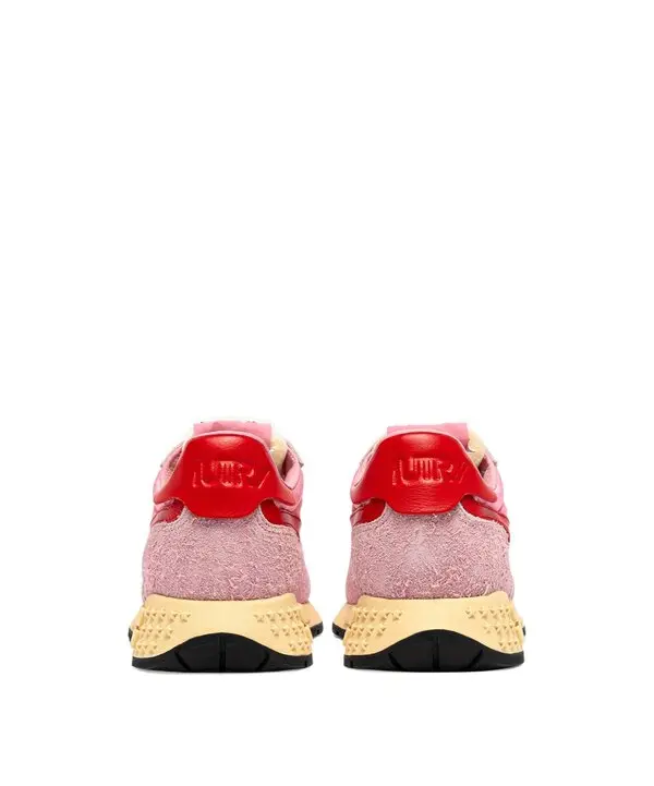 AUTRY Logo-patch Panelled Sneakers - Pink