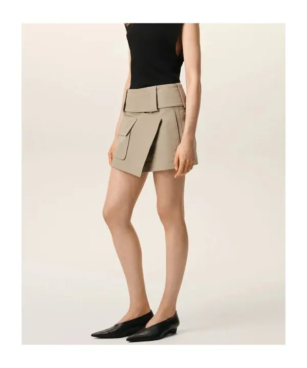 AMI Paris Utility Pocket Mini Skirt